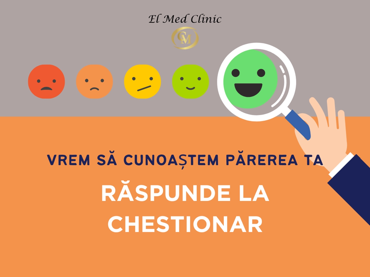 Chestionar de satisfacție al pacientului - El Med Clinic